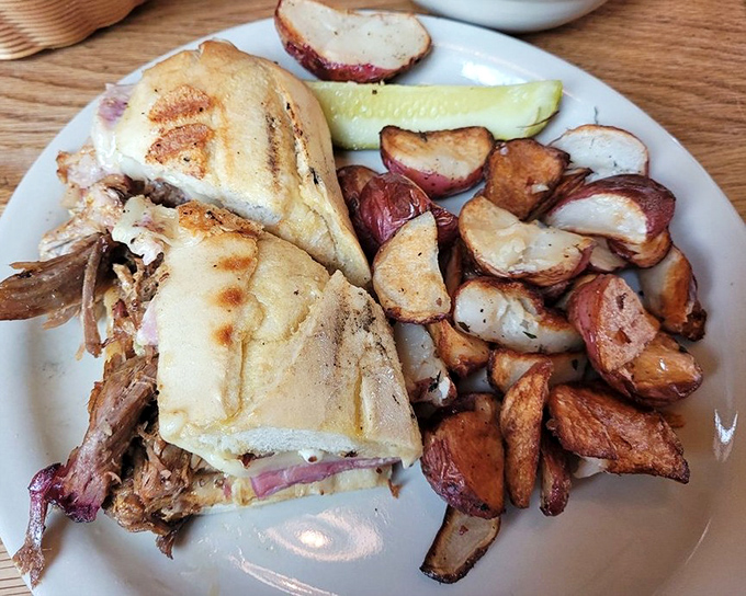 A Cuban sandwich that transports you to Havana without the airfare. Crispy exterior, meltingly tender interior &ndash; the passport to flavor town.