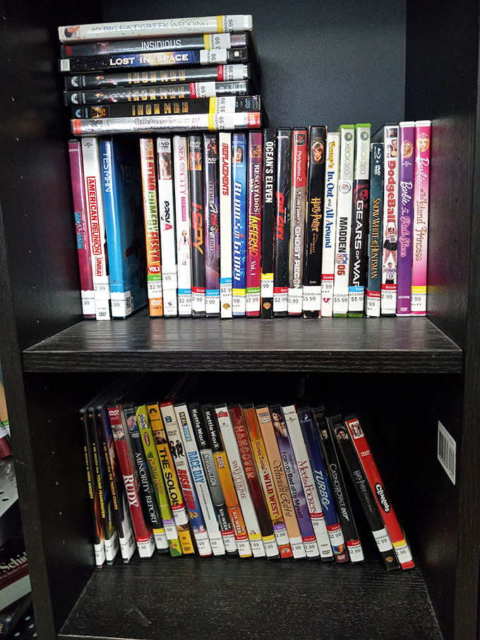 Hollywood history by the shelf! From blockbusters to forgotten flops, this DVD collection is Netflix before streaming was cool.