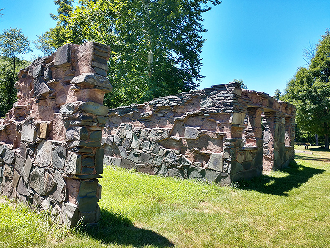 These stone ruins at Delaware & Hudson Canal Park whisper tales of Pennsylvania's industrial past. History you can actually touch!