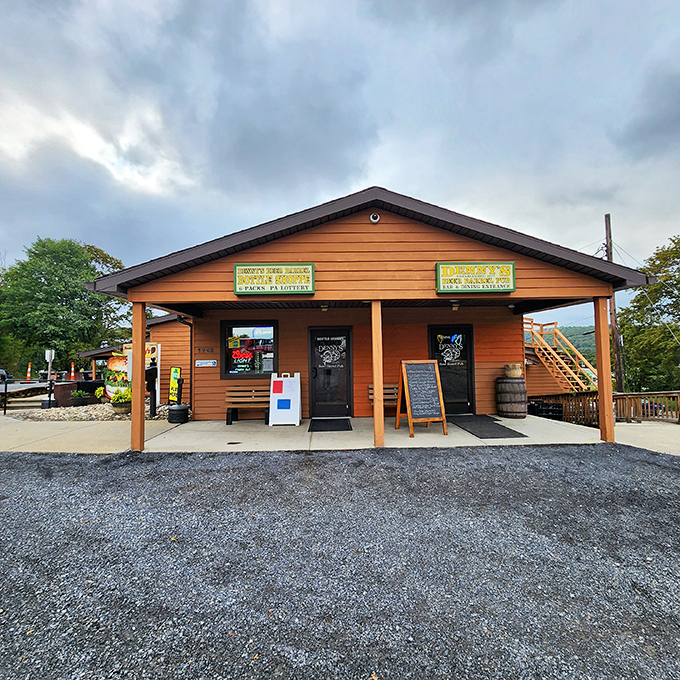 Denny's Beer Barrel Pub looks modest from the outside, but inside lurks burger challenges that have defeated even the most ambitious appetites.