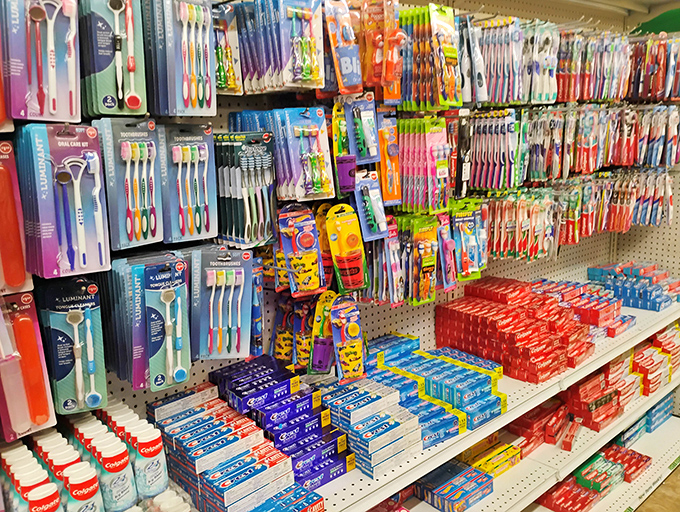 The dental care section proves you don't need to mortgage your house for basic hygiene. An entire family could brush for months on what you'd spend elsewhere.