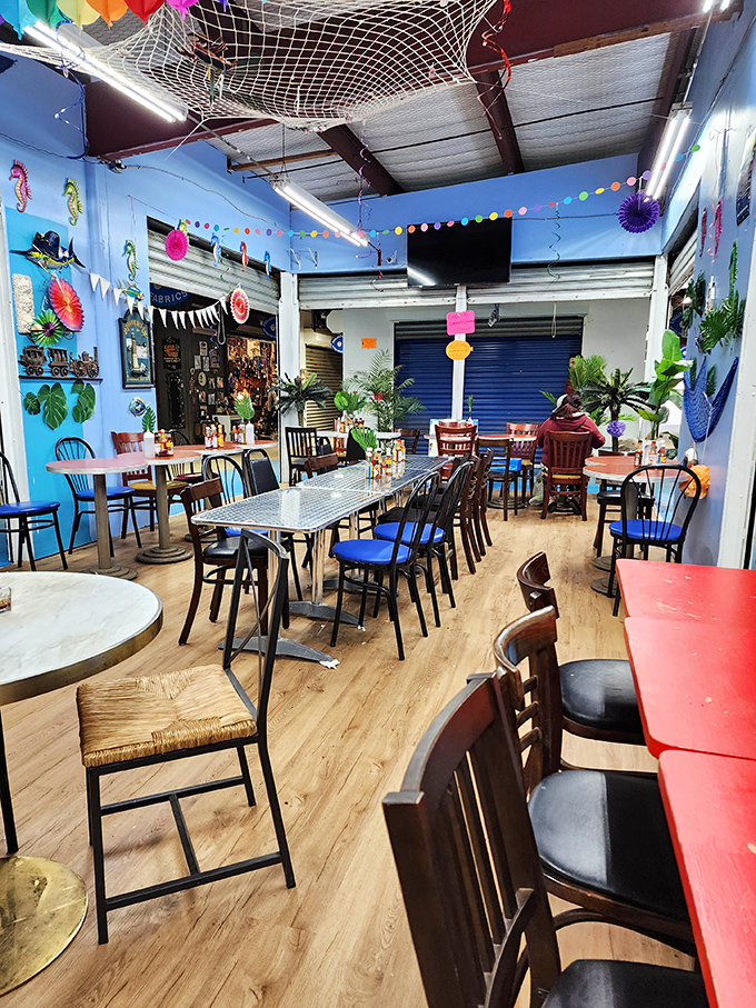 This vibrant eatery offers a tropical escape between shopping adventures—the perfect spot to rest weary feet and refuel empty stomachs.