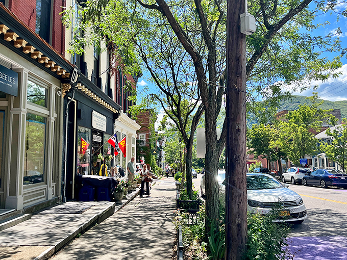 Strolling down Main Street on a sunny day feels like you've wandered onto a movie set where everyone got the "be charming" memo.