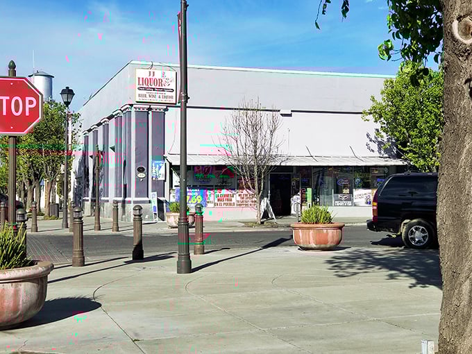 Downtown Newman keeps it real with practical necessities &ndash; because even paradise needs a place to buy lottery tickets.