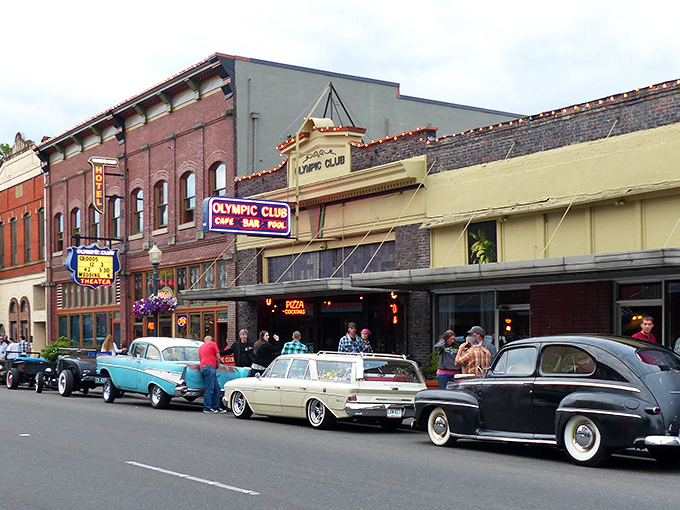 Downtown Centralia comes alive during car shows, when vintage automobiles line the streets like a rolling museum exhibit that smells faintly of motor oil and nostalgia.