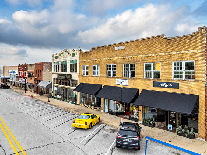 Historic storefronts that have witnessed generations of commerce stand ready for your discovery, no mall traffic required.