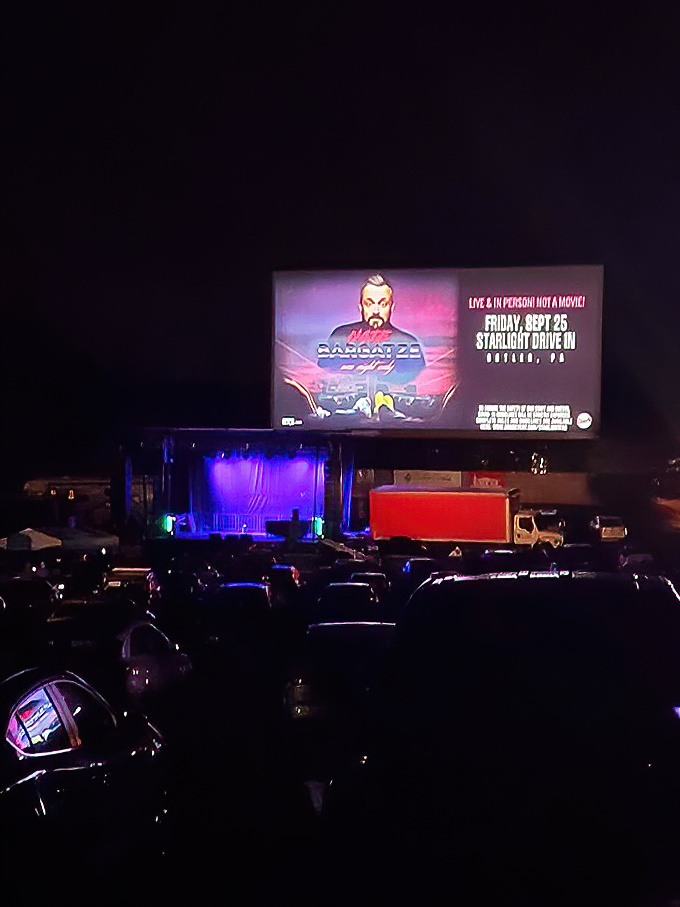 Not just movies! The Starlight transforms into a concert venue, proving that Pennsylvania knows how to keep drive-in culture thriving.