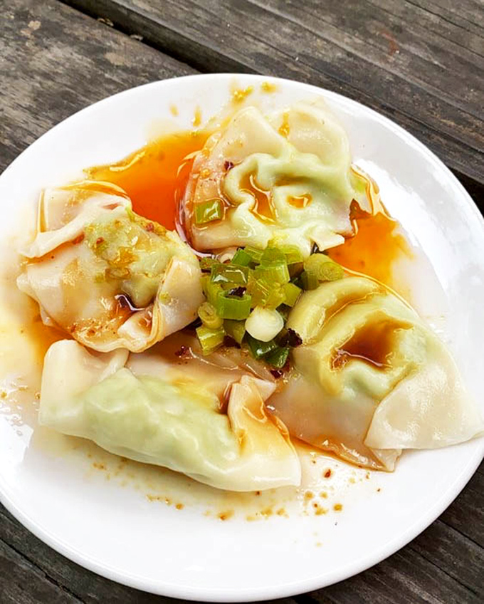 Dumplings that glisten like morning dew, bathed in a savory broth that makes you wonder why you ever settled for frozen versions.
