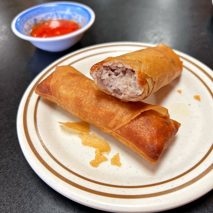 Crispy egg rolls that shatter with each bite, revealing a savory interior that makes you wonder why you ever settled for the frozen kind.