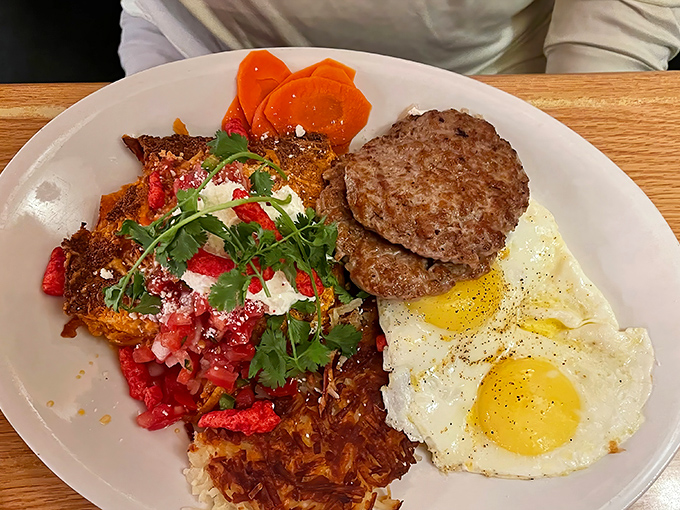 A plate that says "yes, Montana knows Southwestern cuisine" with the confidence of someone who's actually been to the Southwest.