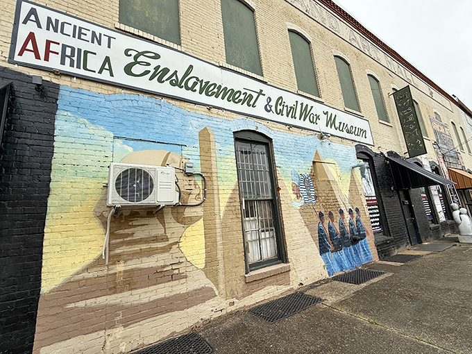 Bold murals transform this museum's exterior into a visual history lesson, blending art and education on Selma's historic streets.