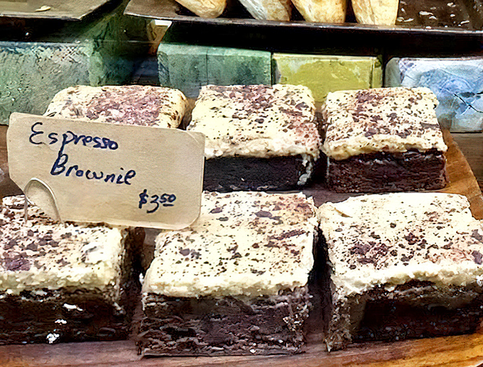 Espresso brownies lined up like soldiers ready for duty &ndash; their mission: to make your taste buds surrender unconditionally.