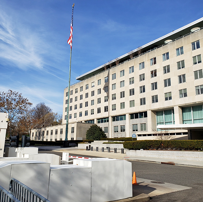 This government building might not be in Trumann, but it represents the accessible regional services that make small-town living surprisingly convenient.