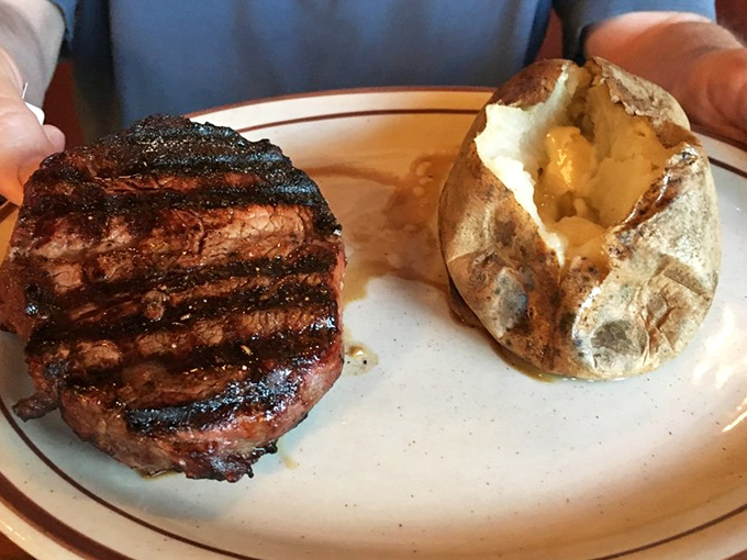 Filet mignon paired with a baked potato &ndash; sometimes the classics are classic for good reason.