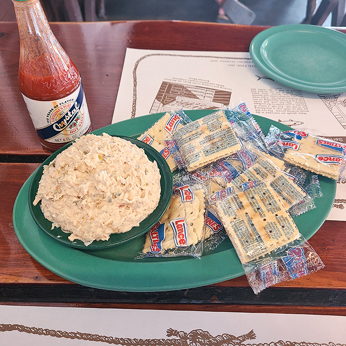 Fish dip and saltines&mdash;the Florida equivalent of caviar and blinis, except infinitely more satisfying after a day at the beach.