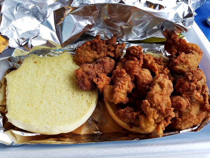 This sandwich isn't messing around &ndash; it's what happens when the ocean's finest meets a fryer operated by someone who respects seafood.