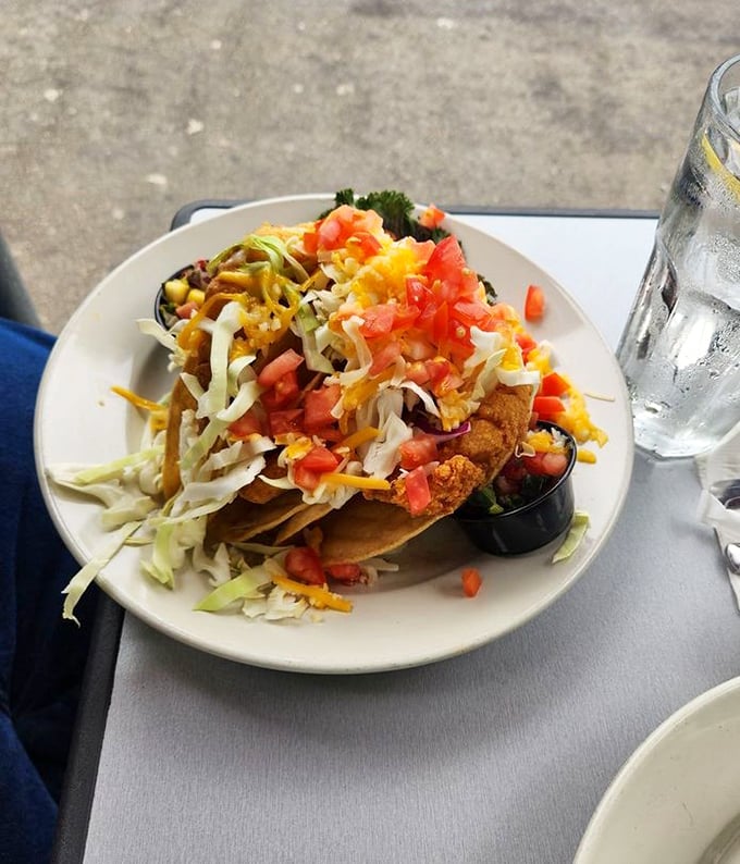 Fish tacos done right &ndash; crispy shells loaded with fresh fish, vibrant pico, and enough cabbage crunch to make your mouth throw a fiesta.