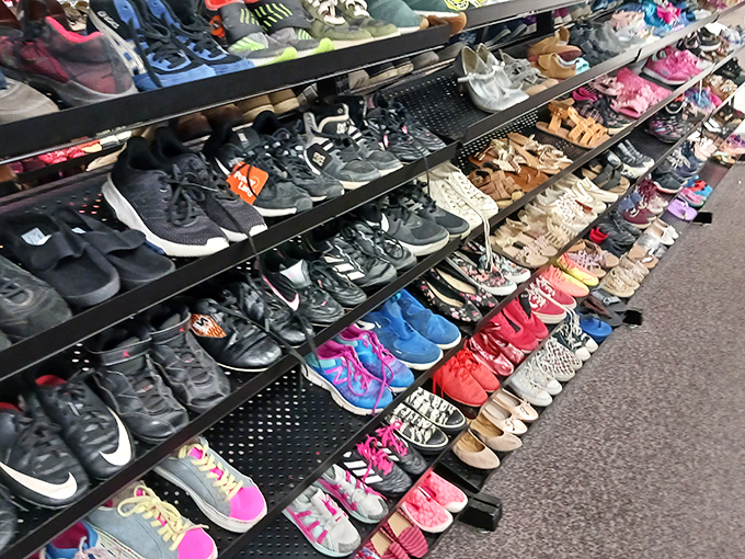 Shoe heaven stretches before you&mdash;where fashion meets function and your feet never need to know how little you paid.