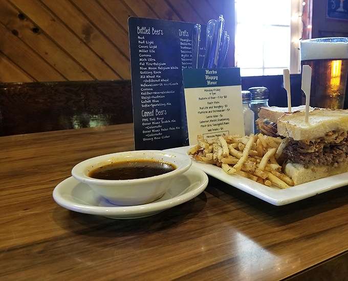 The French dip with its side of savory au jus &ndash; a partnership more perfect than Astaire and Rogers, just waiting for that satisfying dunk.