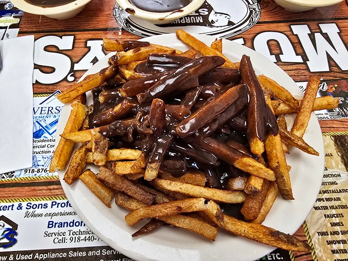 These aren't just french fries&mdash;they're golden vehicles purposefully designed for the optimal transportation of gravy from plate to palate. Engineering at its finest.