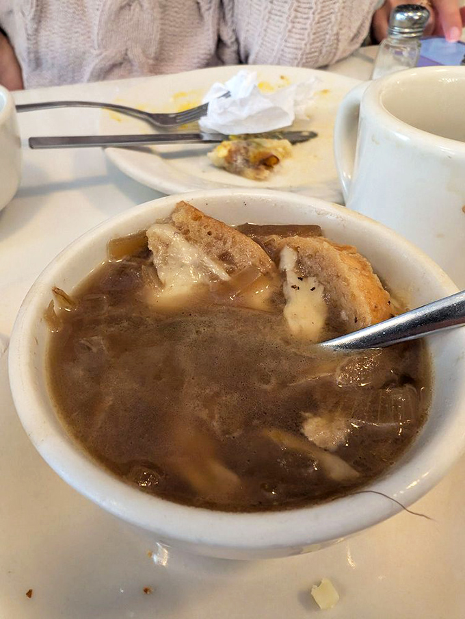 French onion soup so rich and comforting, it'll make you forget every disappointing bowl you've ever had at chain restaurants.