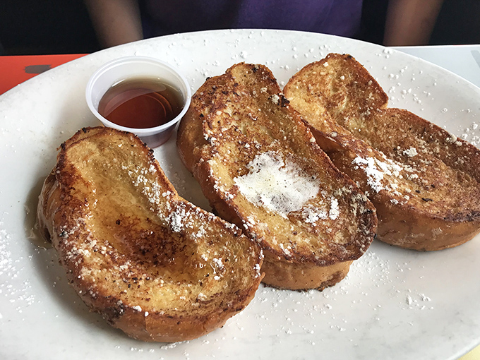 French toast that's had a proper education abroad&mdash;thick-cut, golden-brown, and sophisticated enough to make regular bread feel inadequate. 