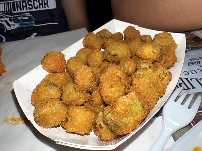 Fried okra that converts even the skeptics. These golden nuggets of Southern tradition prove vegetables can be indulgent without apology.
