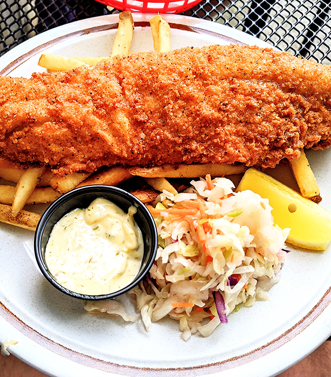 A fish so perfectly fried it makes you wonder why anyone would cook walleye any other way. Wisconsin lake-to-plate perfection.