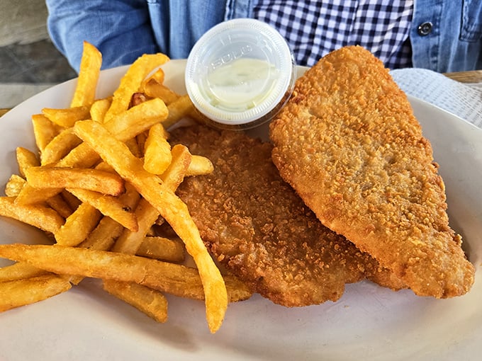 This isn't just fried flounder&mdash;it's a masterclass in seafood simplicity, where crispy exterior meets flaky perfection. 