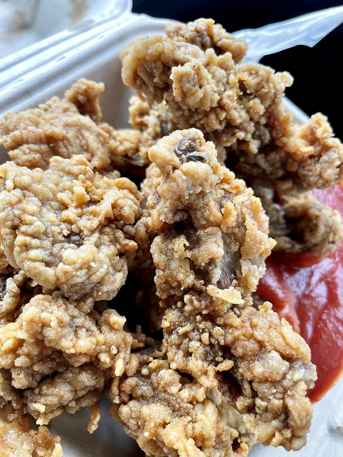 Crispy fried gizzards&mdash;the unsung heroes of the chicken world. For the adventurous eater, these crunchy morsels are pure treasure.