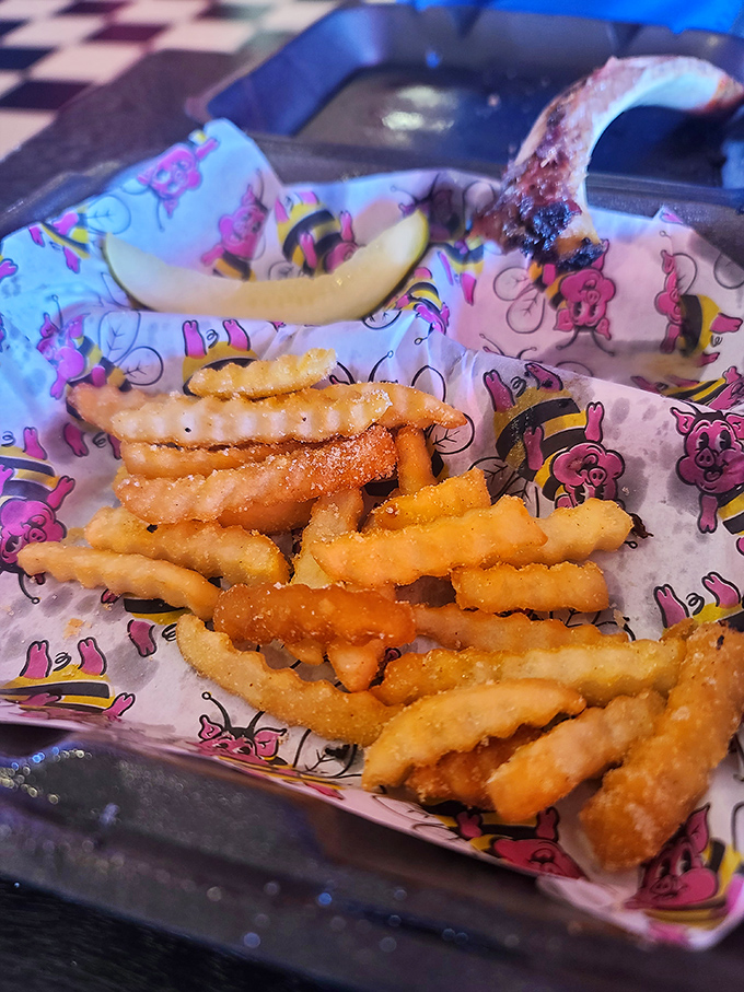 Crinkle-cut fries never went out of style—they just waited for the right barbecue joint to shine.
