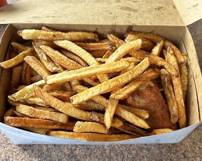 These aren't your average fast-food fries &ndash; they're golden, hand-cut treasures that deserve their own spotlight, even when sharing a plate with the famous chicken.