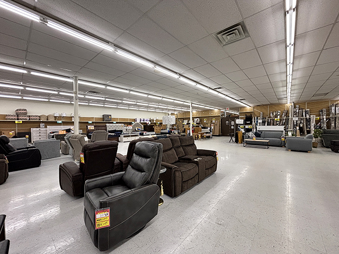 The furniture section &ndash; where you can furnish an entire living room for less than what some places charge for a single designer chair.