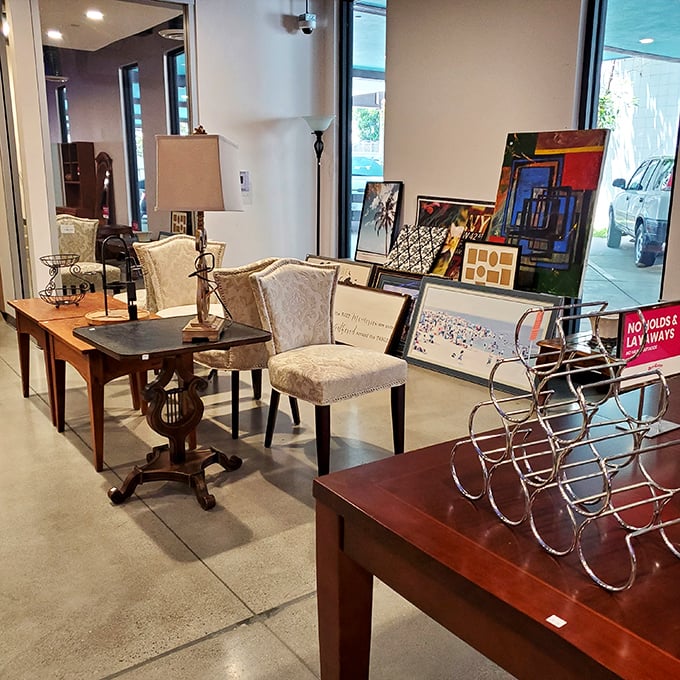 Mid-century meets modern in the furniture section&mdash;proving good design never truly goes out of style, just temporarily out of someone's living room.