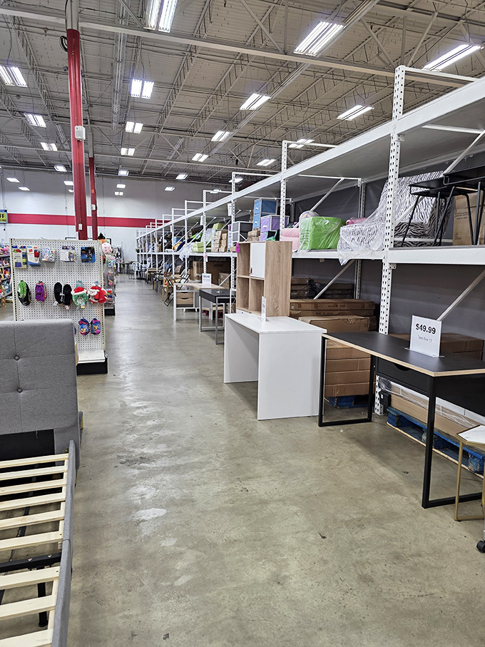 Furniture heaven awaits with dining sets and accent chairs that whisper tales of dinner parties and living rooms past.