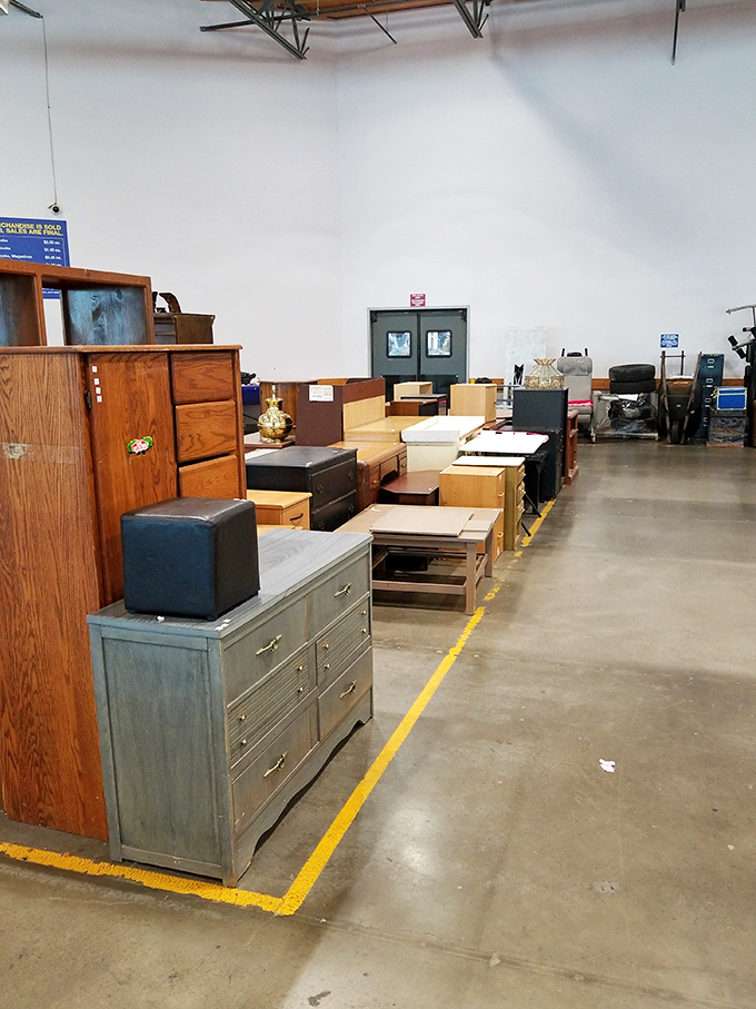 Furniture finds await patient shoppers &ndash; that dresser could be straight from Mad Men's set design.