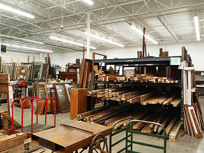 Woodworkers and restoration enthusiasts find paradise in these raw materials &ndash; each plank holding potential for rebirth.