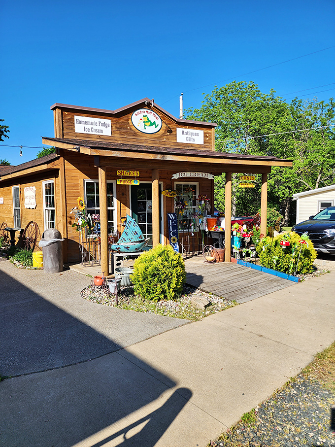 Garden Pub & Grille's rustic charm beckons with the promise of ice cream, nostalgia, and the kind of small-town treasures that big cities try to replicate.