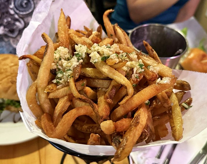 These aren't just fries&mdash;they're potato sticks that went to finishing school and graduated with honors in garlic and herbs.