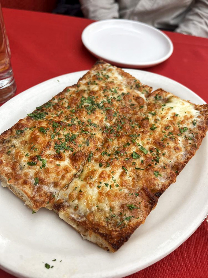 Garlic bread that whispers sweet, buttery nothings to your taste buds before the main event arrives.
