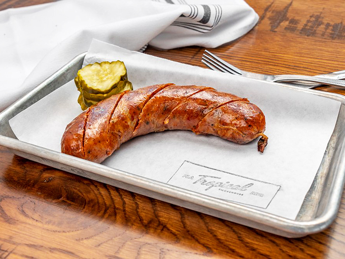 Not your average sausage! This gator link brings Florida's favorite reptile to the table with a smoky, spicy twist.