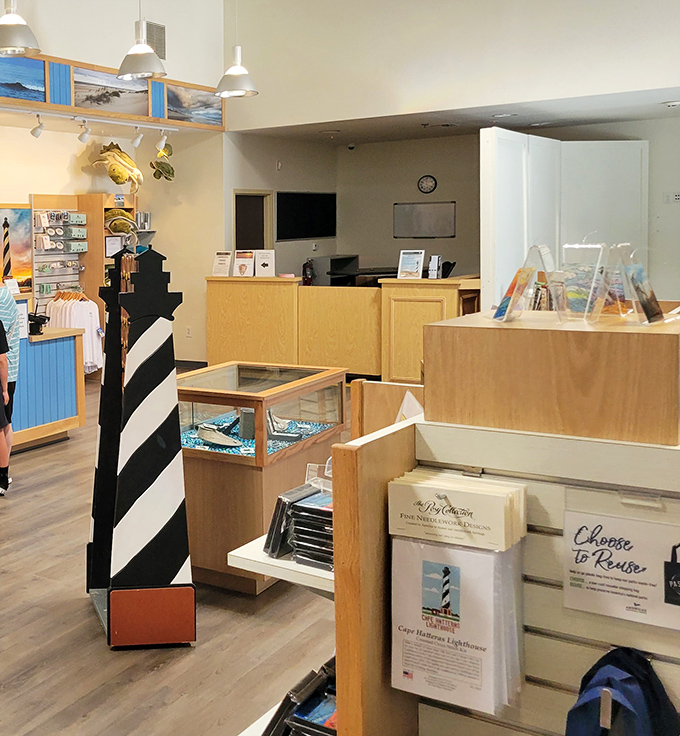 The gift shop offers miniature lighthouse replicas and maritime treasures&mdash;because no one can resist taking a piece of this coastal icon home.