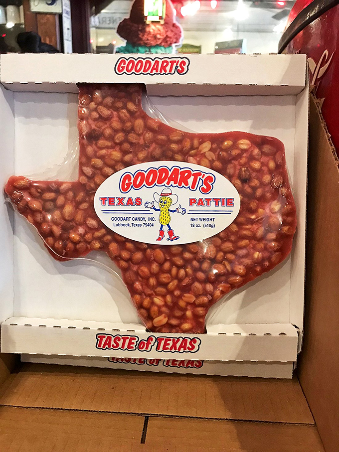 The Texas Peanut Pattie isn't merely candy shaped like the Lone Star State&mdash;it's edible patriotism, a sweet declaration of independence from ordinary snacks.