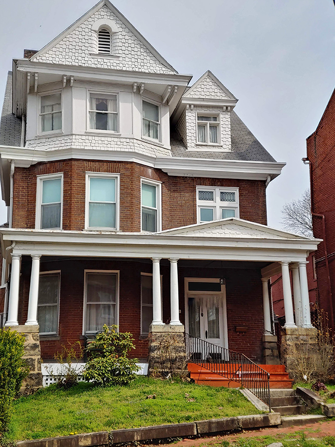 This stately brick and white-trimmed Victorian home isn't just a house&mdash;it's a time machine with indoor plumbing and without the paradox issues.