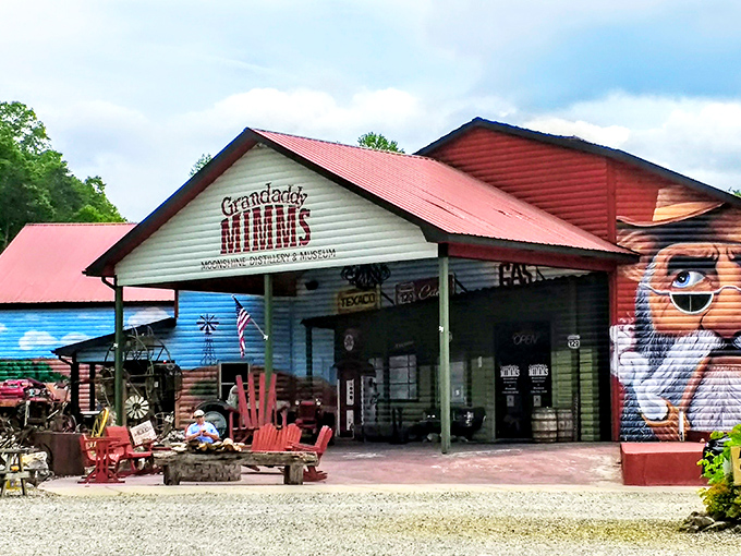 Grandaddy Mimm's colorful exterior hints at the spirited history inside. Their moonshine recipes survived prohibition, and your liver might just survive their tastings.