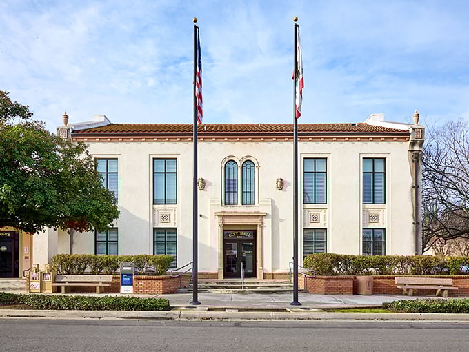 Gridley's City Hall stands as a dignified reminder of California's architectural heritage, without the pretension of its big-city counterparts.