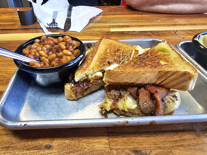 Not your childhood grilled cheese&mdash;this sandwich has grown up, gone to college, and come back with pulled pork and attitude.