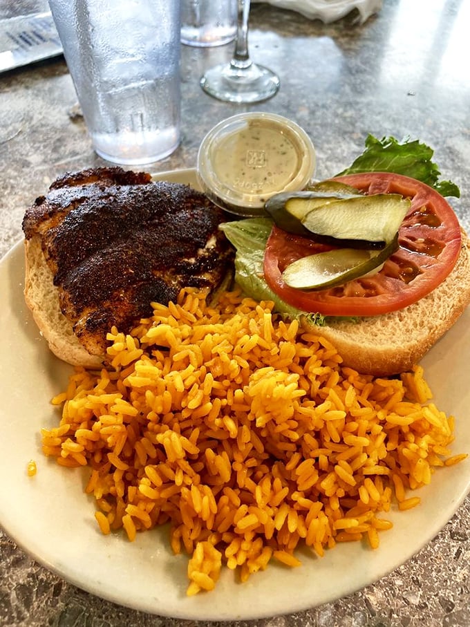 The legendary grouper sandwich with a side of sunshine. Worth driving across state lines for this beauty.