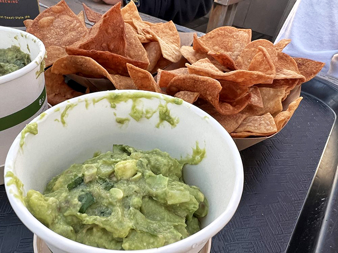 Guacamole so fresh it makes you wonder if there's an avocado tree growing somewhere behind the kitchen.