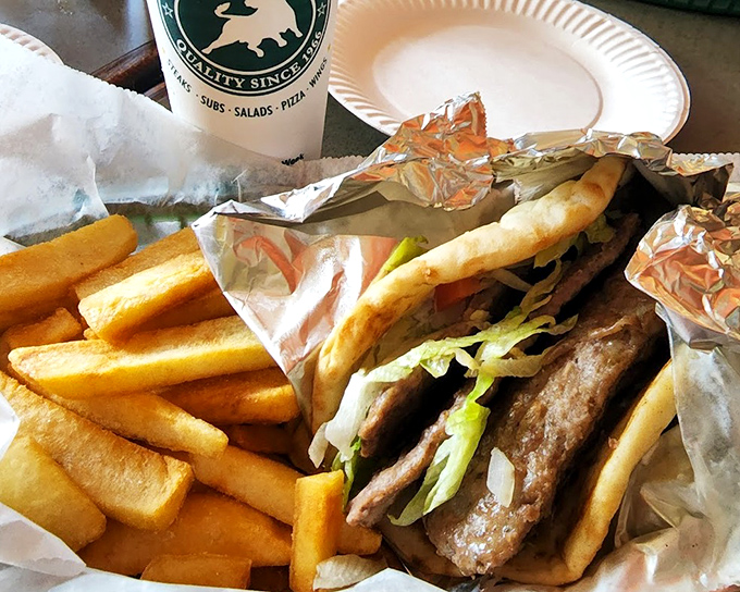 The humble gyro &ndash; where thinly sliced meat, fresh veggies, and pillowy bread come together in a handheld Mediterranean vacation.